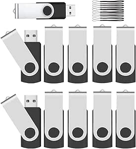 Amazon.com: 10 Pack Flash Drive 128MB USB (Not 128GB), ABLAZE USB 2.0 ...