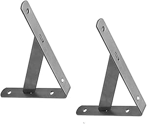 Amazon.com: Stainless Steel Triangle Bracket, 2 Pieces 90 Degree Wall ...