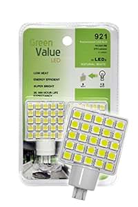 Amazon.com: (1) 2 pk 921 Base LED Replacement Bulb 270 LUM 10-24v ...