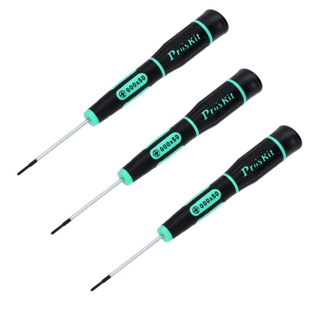 Proskit SD-081-P1, Precision Screwdriver (No.000 x 50mm) 3pcs (Pack of ...