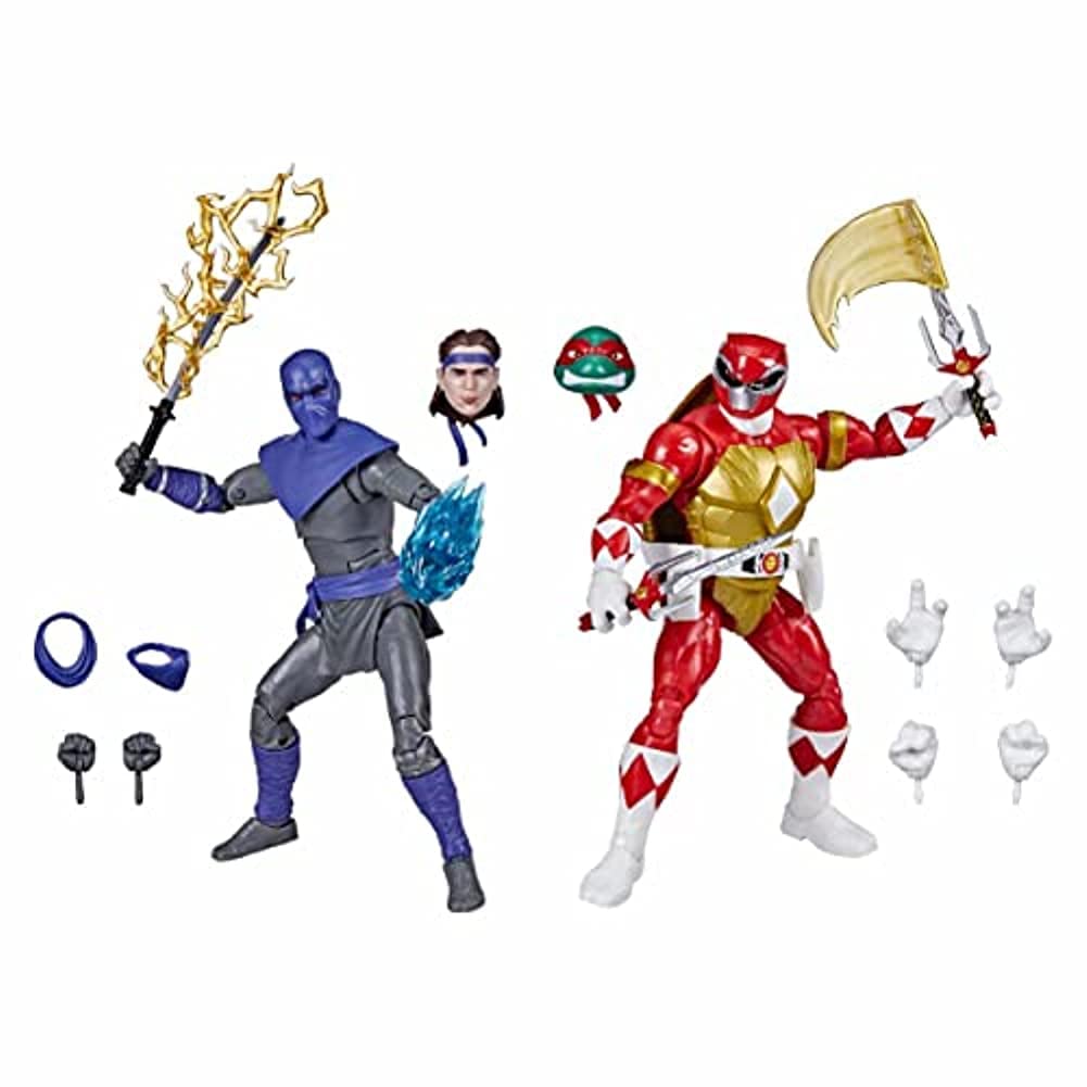 Mua Power Rangers X TMNT Foot Soldier and Red Ranger Figures Power ...