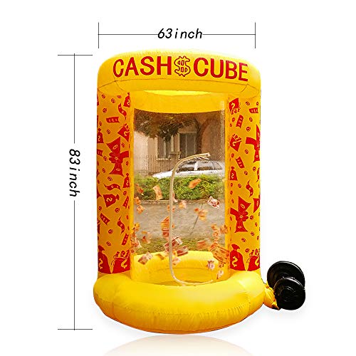 Inflatable Cash Cube Booth For Advertisment, Inflatable Money Grab ...