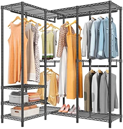 VIPEK L40 L Shaped Garment Rack Heavy Duty Clothes Rack for Hanging ...