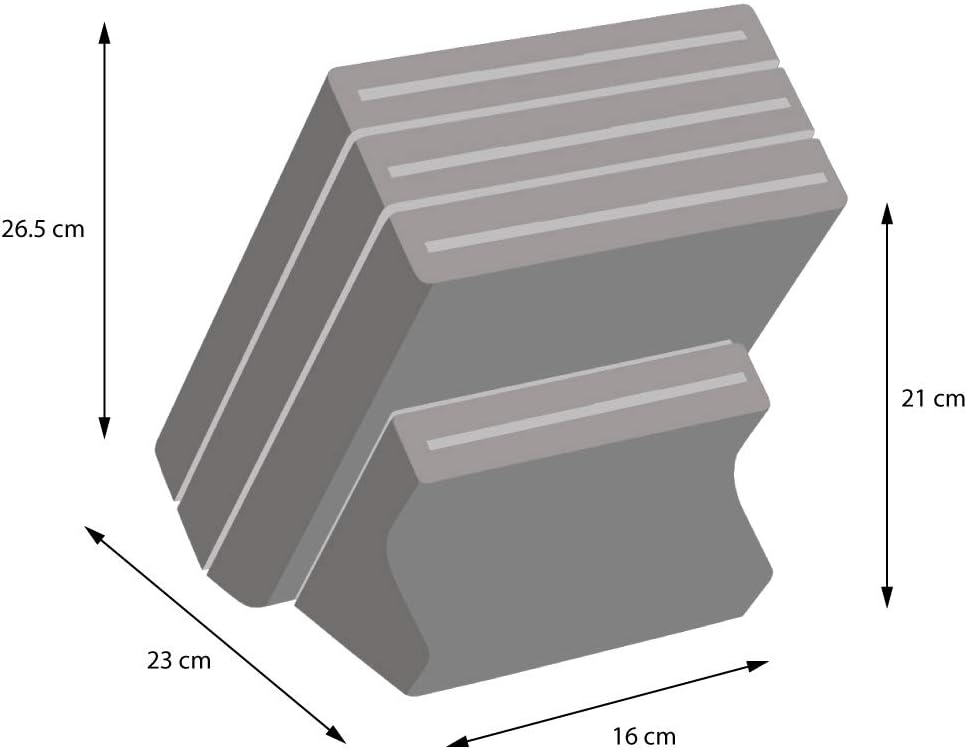 ProCook Gourmet Rectangular Knife Block 12 Piece – BigaMart