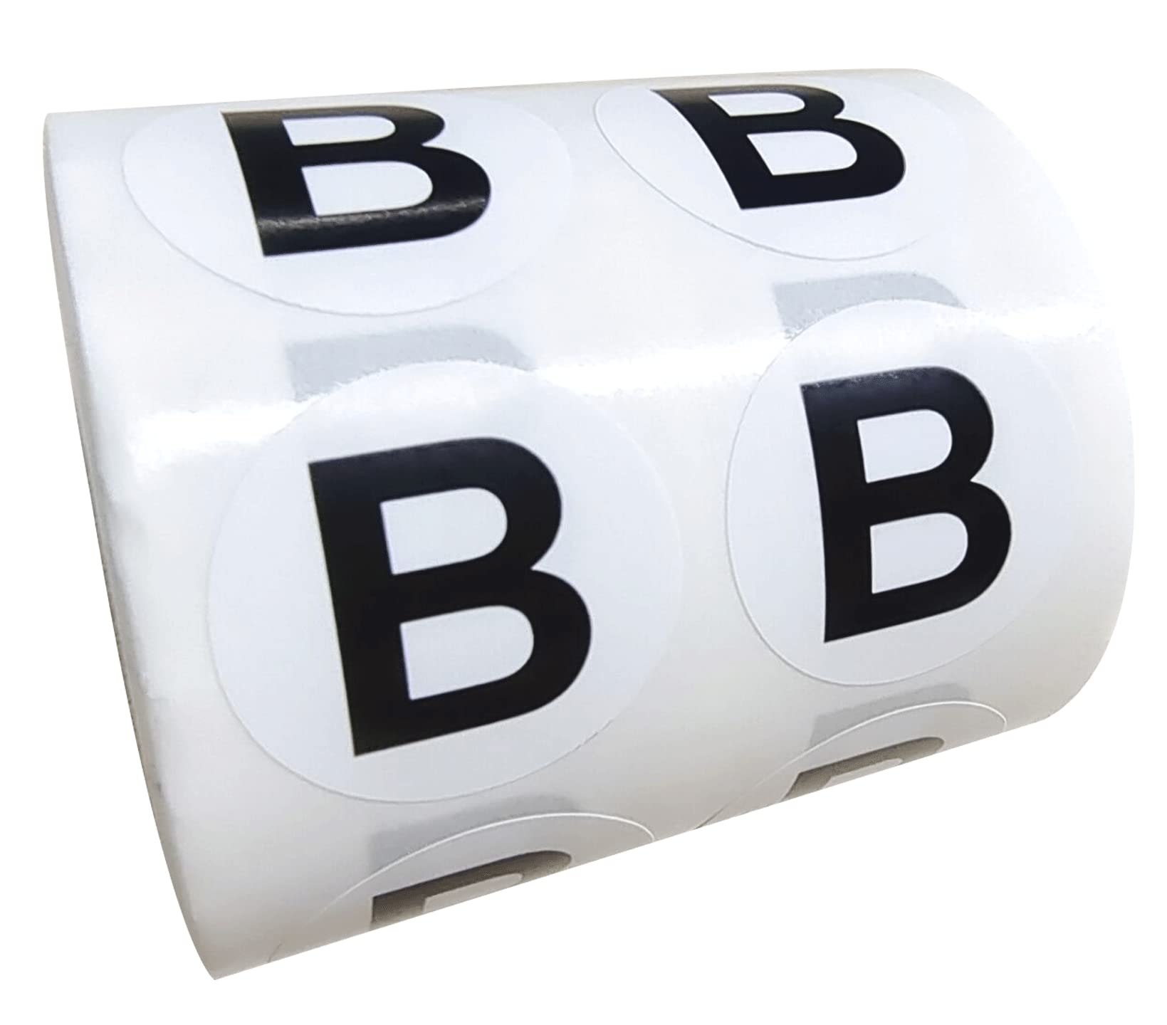 Letter B Inventory Labels 1 Inch Round Circle Dots Labels - Capital ...