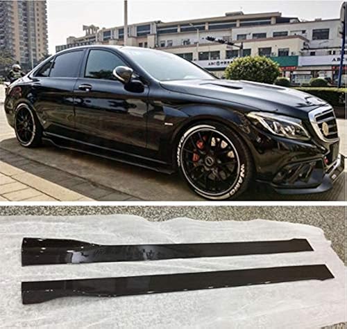 Carbon Fiber Side Body Skirts Kit Lip Splitters Cover Fit for Mercedes ...