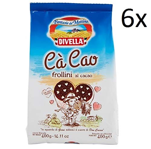 6x Divella Kekse Cà Cao 400g Italien biscuits kakao cocoa cookies ...