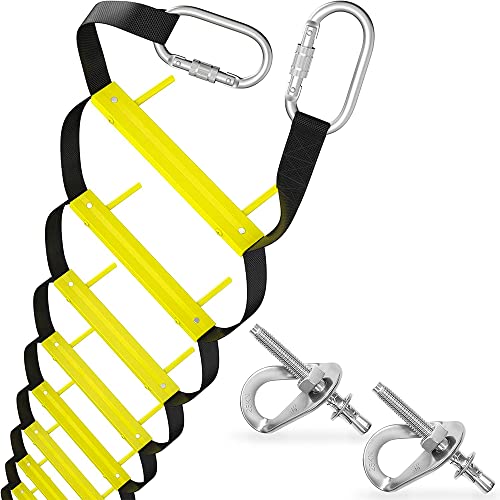 Fire Escape Ladder 3 Story 24ft (8 m) | Mounting Anchors Included ...