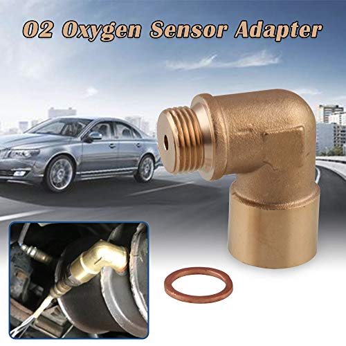 Sporacingrts Angled O2 Oxygen Sensor Adapter Extender Spacer M18 x 1.5 ...