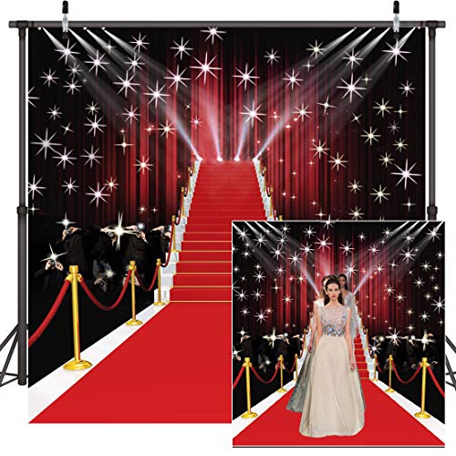 Dudaacvt 8x8ft Red Carpet Vinyl Photography Backdrop Happy - Want It All
