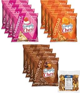 Chex Mix Brand Snack Pack 12 Count 3 Flavor Variety - 4 of Each Flavor ...