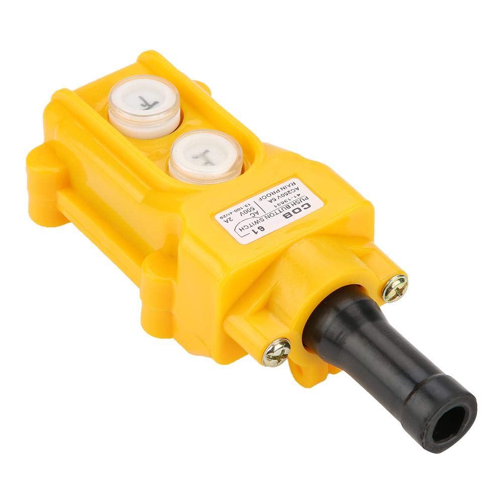 COB-61 Hoist Push Button Switch Crane Chain Lifting Pendant Controller Rainproof – BigaMart