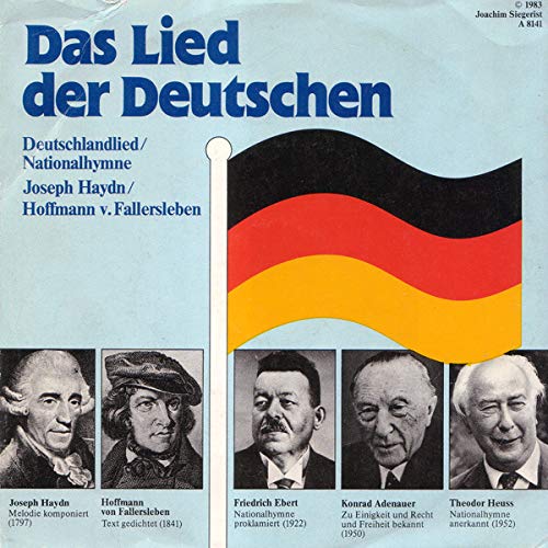 Das Lied Der Deutschen (Deutschlandlied / Nationalhymne) [Vinyl Single ...