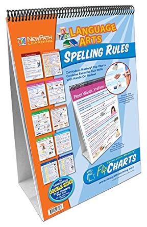 Spelling Rules Flip Chart Set (Grades 3 - 6) - 10 Laminated Write-On ...