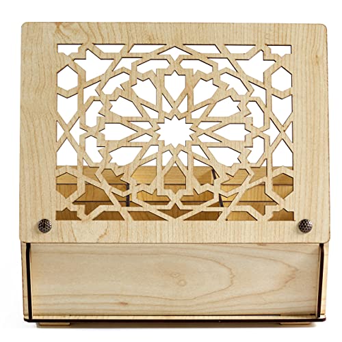 ROYALHOUSE Premium Wood (MDF) Tea Box Storage Organizer (White), 9 ...