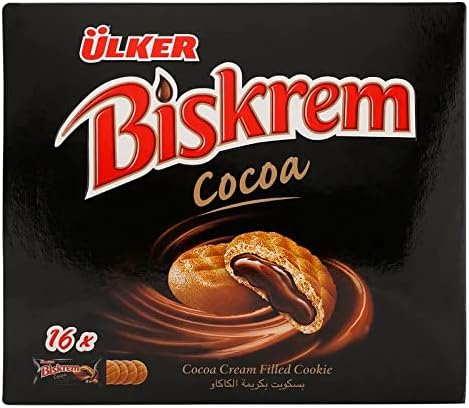 Ulker Biskrem Cocoa Cream Filled Cookies, 16 x 36 g price in Saudi ...