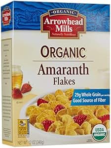 Amazon.com: Arrowhead Mills Organic Cereal Amaranth Flakes-12 oz