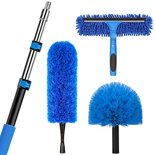 20 Feet High Reach Duster Kit with 5-12 Ft Extension Pole, Cobweb ...