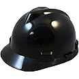 MSA V Jumbo (Large) Size Cap Style Hard Hats w/FasTrac III Suspensions ...