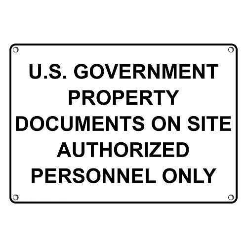 Amazon.com: Weatherproof Plastic U.S. Government Property Sign with ...