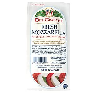 Amazon.com: Fresh Mozzarella (BelGioioso) 2 x 16oz (453g) 2 PK ...