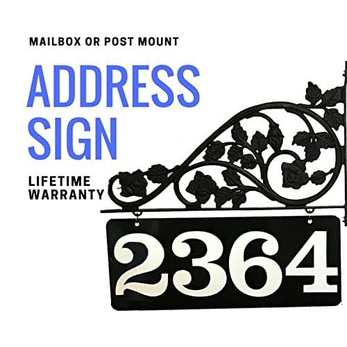 Amazon.com: Mailbox Address Sign - Double Sided Reflective Address Sign ...