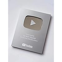 Amazon.com: Generic Customizable Youtube YT Play Button/Playbutton for ...
