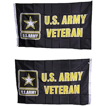 Amazon.com : 3x5 U.S. Army Veteran Star Heavy Duty Polyester Nylon 200D ...