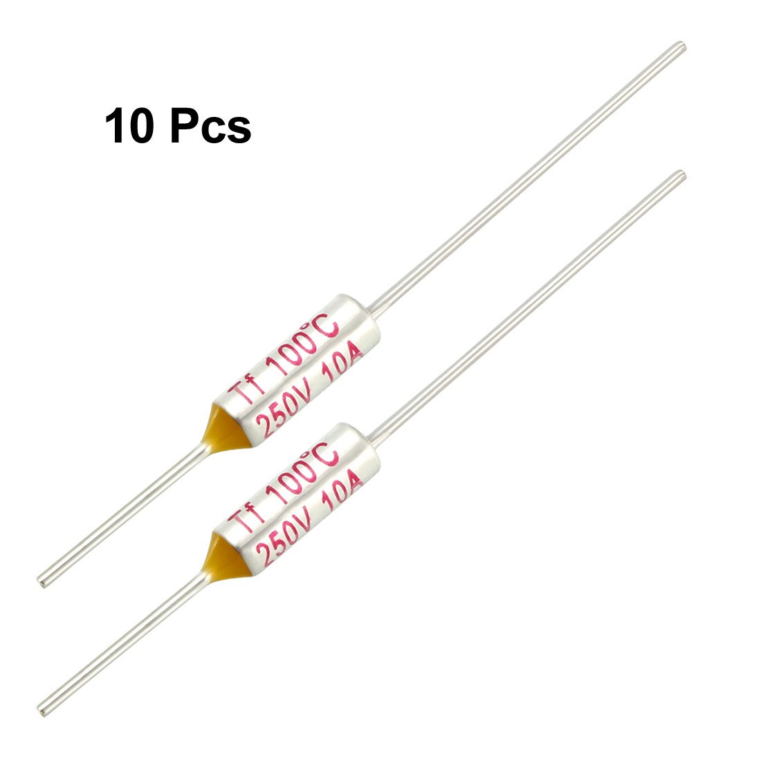 sourcingmap® 10 pcs RY TF 92 grados Celsius fusible térmico de corte AC 250V 10A Industria ...