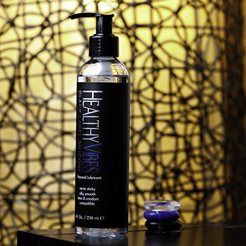 Premium Silicone Sex Lubricant by Healthy Vibes, 8 Oz Longest Lasting ...