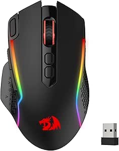 Amazon.com: Redragon M810 Pro Wireless Gaming Mouse, 10000 DPI Wired ...