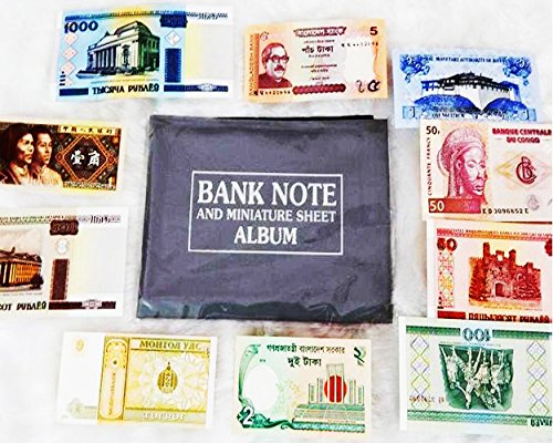 Gold Mint Currency Album for 36- 72 Notes + 5 Different Countries ...