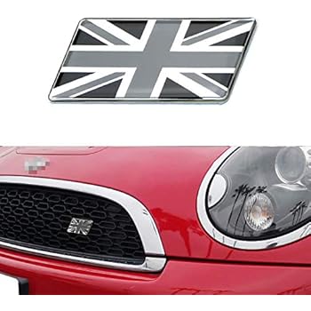 Amazon.com: Triple-C Black Union Jack Metal Car Body Badges self ...