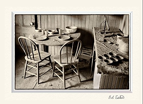 Buy 11 x 14 inch mat including black and white photograph of a kitchen ...