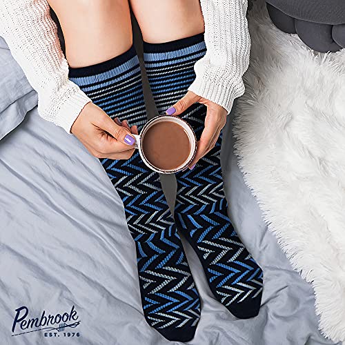 Pembrook Womens Compression Socks 6 Pack | 8-15 mmHg Graduated Support ...