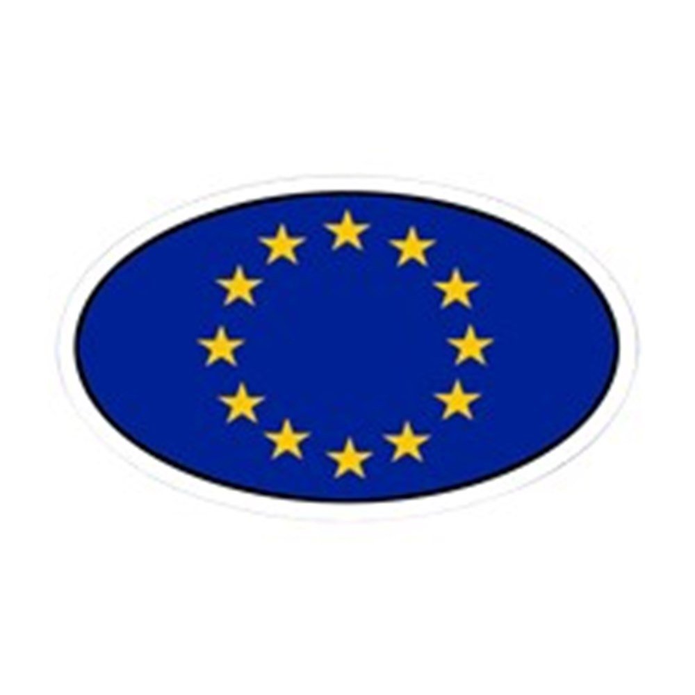 Amazon.com: CafePress European Union (EU) Oval Sticker Oval Bumper ...