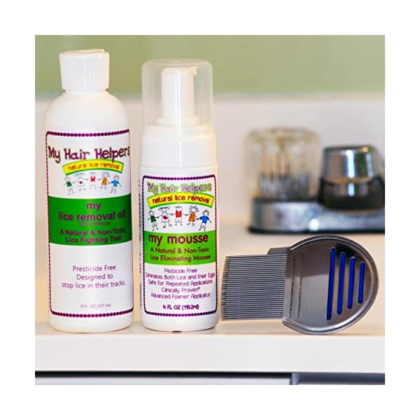 Lice Free Treatment Kit for Kids - Nit Removal Comb, Dimethicone Oil ...
