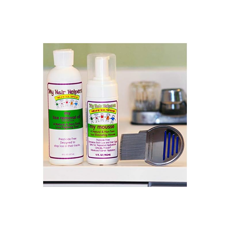 Lice Free Treatment Kit for Kids - Nit Removal Comb, Dimethicone Oil ...