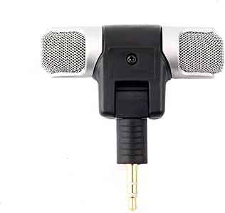 GHSUEBHL Mini micrófono de 3,5 mm con micrófono estéreo para grabar ...