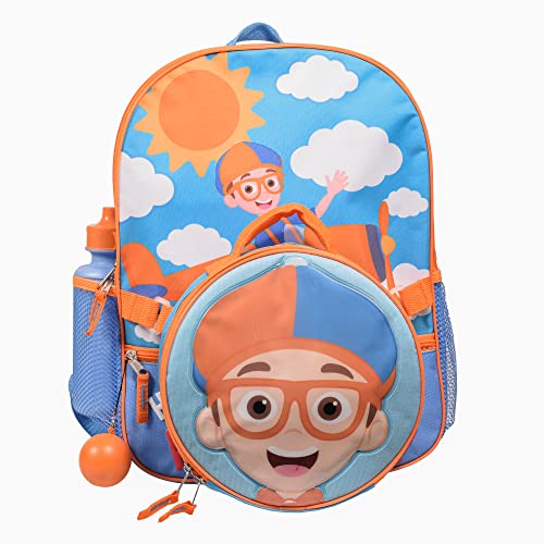 Blippi Girls & Boys Toddler 4 Piece Backpack Set, Kids School Travel ...