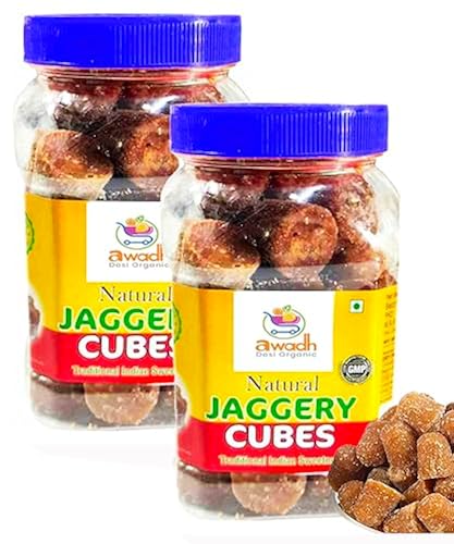AWADH Jaggery Cubes 500gms X 2 (1Kg)[Pure Natural No Added] Jaggery ...