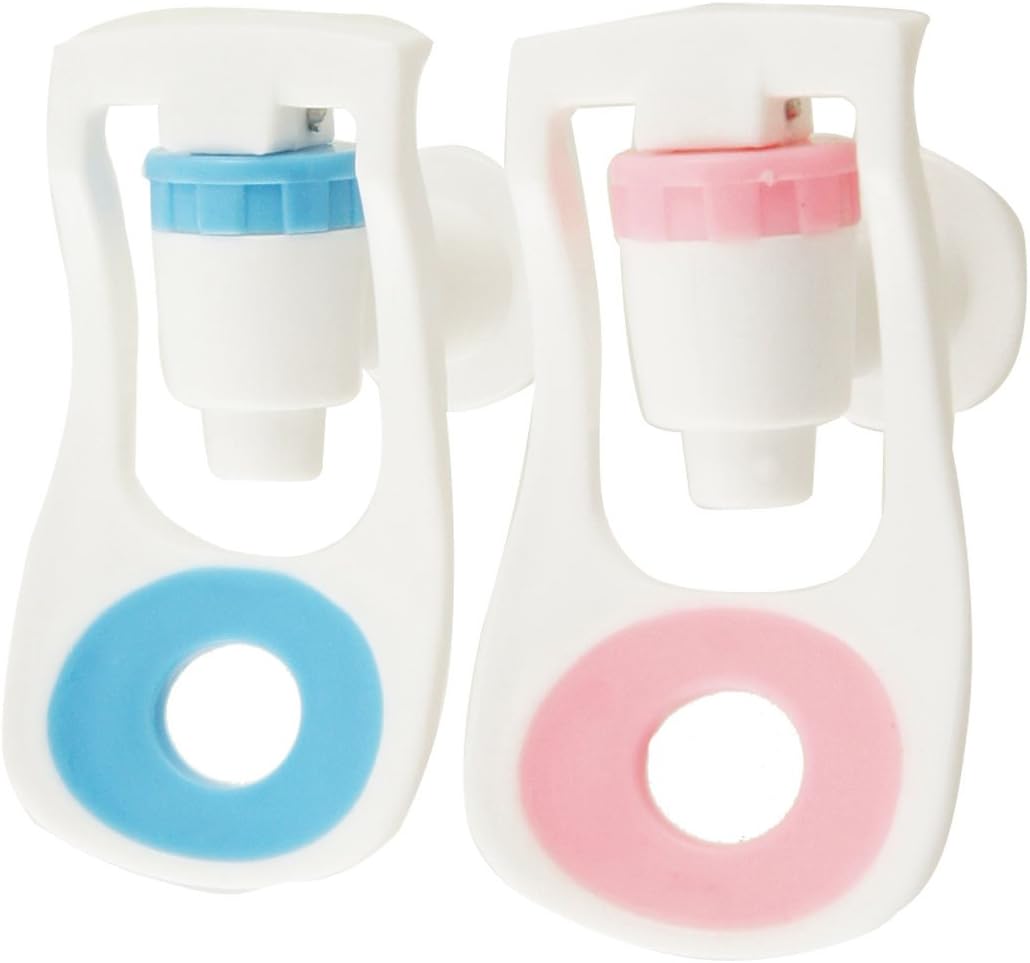 Push Handle Threaded White Plastic Tap 2 Pcs for Water Dispenser – BigaMart
