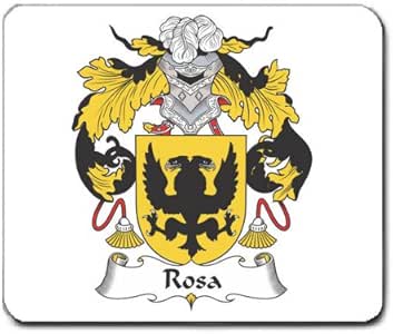 Amazon.com : Rosa Family Crest Coat of Arms Mouse Pad : Office Products