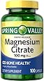 Amazon.com: Spring Valley - Magnesium Citrate 100 mg, Rapid-Release ...