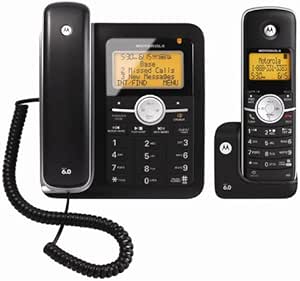 Amazon.com : Motorola DECT 6.0 Enhanced Corded Base Phone with Cordless ...