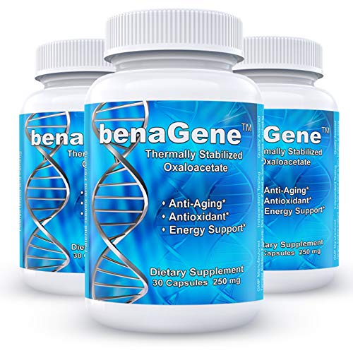 benaGene 3 Bottle Bundle - Thermally Stabilized Oxaloacetate Anti-Aging ...