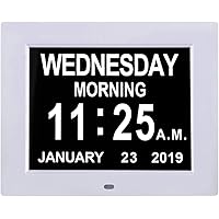 Amazon.com: TMC [Newest Version 8 Inch Digital Calendar Day Clock ...