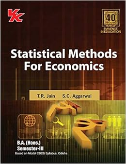 Statistical Methods For Economics B.A.(Hons.) Semester-III Odisha ...