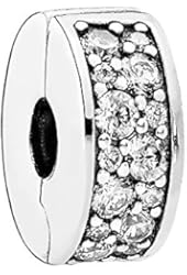 Amazon.com: PANDORA 791972CZ Shining Path Clip: Jewelry