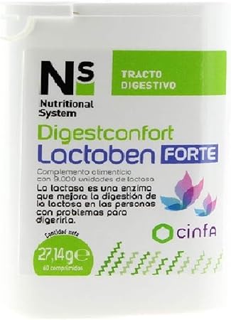 NS Digestconfort Lactoben Forte 60 Comprimidos 300 gr: Amazon.es: Salud ...